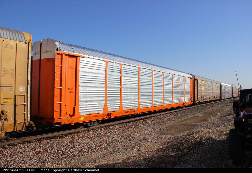 Orange BNSF Autorack